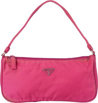 Prada Crossbody Bags - Prada Pink Nylon Triangle Handbag - Gr. unisize - in Gold - für Damen