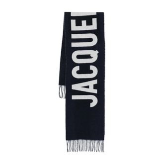 Jacquemus Blauer Wollfransenschal - - Accessories - Damen - Blau - ONE SIZE