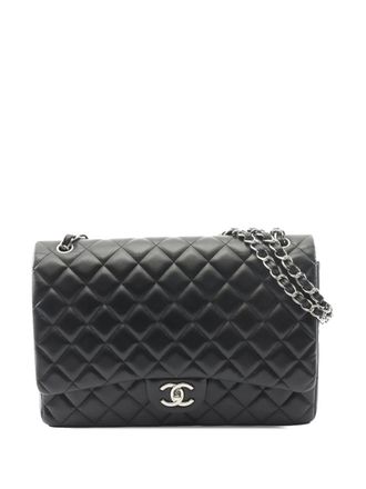 Chanel 2011 Maxi Classic Lambskin Double Flap shoulder bag - Noir