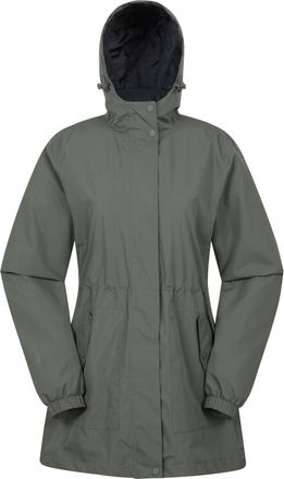 Mountain Warehouse Rainfall Jacke, wasserfest f&uuml;r Damen (Gr&uuml;n)