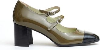 Carel Hohe Schuhe - Pump Straps Green And Black - Gr. 36,5 (EU) - in Grün - für Damen