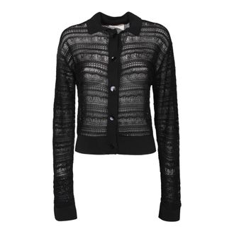 ATOMOFACTORY Schicker- gem&uuml;tlicher schwarzer Cardigan - - Knitwear - Damen - Schwarzk - L