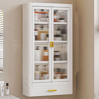 Generic Mehrzweckschrank Werkstatt Metallschrank Tragkraft: 25 Kg H&ouml;henverstellbare Regalb&ouml;den Magnetische, Halbtransparente Doppelt&uuml;r Werkzeugschrank Mit Sch