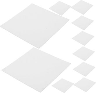 Pretyzoom 10 St&uuml;ck Teiliges Brennofen Hochtemperaturbest&auml;ndige Nicht Klebende Brennmatte aus Filz Hitzebest&auml;ndige Brennofen Unterlage f&uuml;r Keramik Gleichm&auml;&szlig;ige O