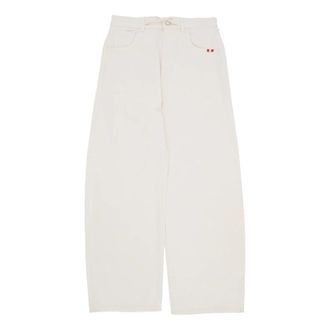 Amish Wei&szlig;e Jeans mit hoher Taille Ballonform - - Jeans - Damen - Wei&szlig; - W26