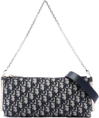 Dior Pre-owned Canvas Satchel - Femme - Pre-owned - Bleu - Taille: ONE Size