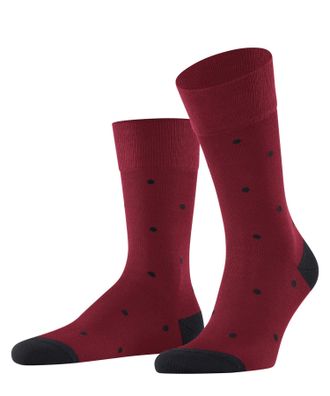 Falke Herren Socken Dot M So Baumwolle gemustert 1 Paar, Rot Scarlet 8228, 47-50