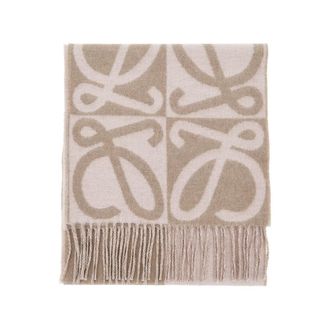 Loewe Wool and cashmere scarf Woman One Size