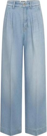 Rossi Rossi, Femme, Jeans, Bleu, Taille: 38 FR Noa Linen Mix Denim
