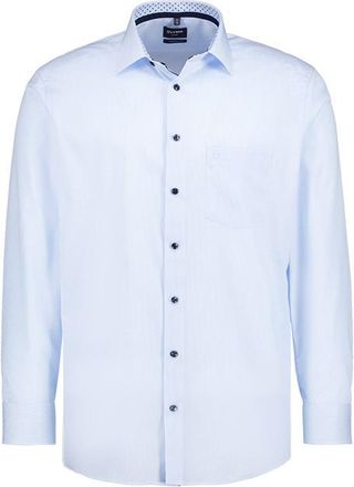 Olymp Herren Hemden blau Baumwolle