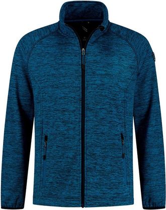 Kjelvik Fleecejacke Mike Sweatjacke mit kontrastfarbenen Applikationen, atmungsaktiv und wärmend