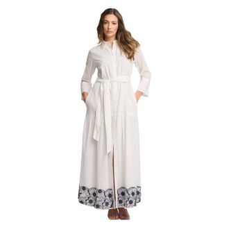 Kocca Femme, Robes, Blanc, Taille: 44 FR Chic Comfort Fit Shirt Dress