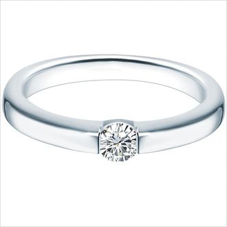 Trilani Ring - Sterling Silber Ring Zirkonia - Gr. 48 - in Silber - f&uuml;r Damen