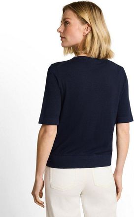 Tom Tailor Strickpullover Sommer-Pulli - Halbarm -mit Viskose und Stretch