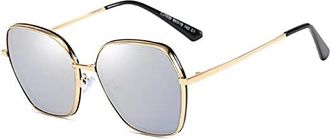 Generic Lunettes de soleil polarisées rétro en métal pour hommes et femmes (couleur : B, taille : moyen) 2026