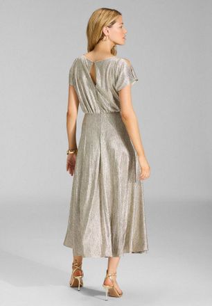 Swing Abendkleid - Cocktailkleid aus schimmerndem Jersey Taillierter Schnitt mit flie&szlig;endem Rockteil