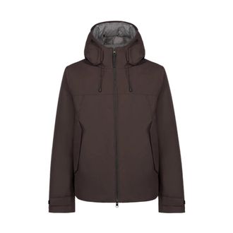 People of Shibuya Technische Dreischichtjacke mit Kapuze - - Jackets - Herren - Braun - XS