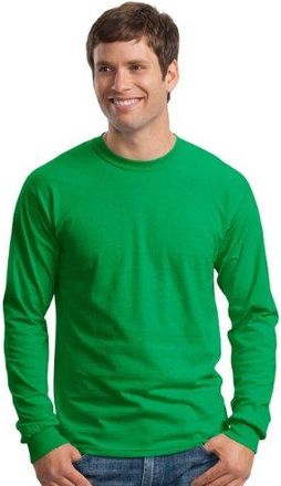 Gildan Soft Style T-shirt à manches longues pour homme - Vert - Medium