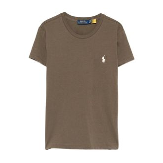Polo Ralph Lauren Femme, Tops, Brun, Taille: 38 FR T-shirt Coupe Classique