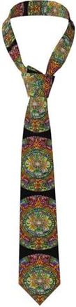 Generic Cravates Homme Calendrier Maya Classique Men Tie &Eacute;l&eacute;gant Cravate Pour Hommes Pour F&ecirc;te L&Eacute;cole Travail