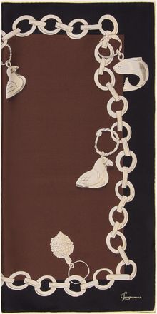 Jacquemus Jacquemus Seidentuch Le Foulard Pampille braun