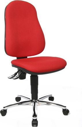 Topstar Topstar Drehstuhl Point 60 rot mit gepolstertem Rücken ohne Armlehnen