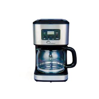 Little Balance 8630 Caf&eacute; Control, Cafeti&egrave;re Filtre, Programmable 24h, Verseuse verre, 12 tasses, 900 W, Finitions Inox, Noir