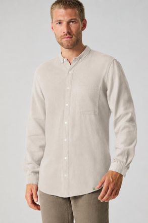 Hempage Hempage Herren vegan Langarmhemd Thistle Beige