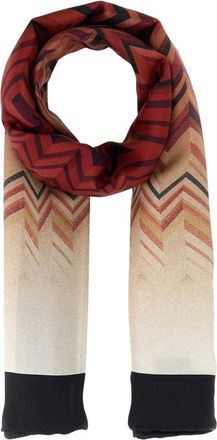 Missoni Femme, Accessoires, Multicolore, Taille: ONE Size Foulard en Soie Imprim&eacute;e