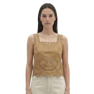 BERENICE Top Crista - - Tops - Damen - Beige - S