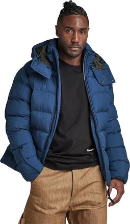 G-Star G-Star RAW Herren G-Whistler Padded Hooded Jacke, Blau (rank blue D20100-D199-868), XS