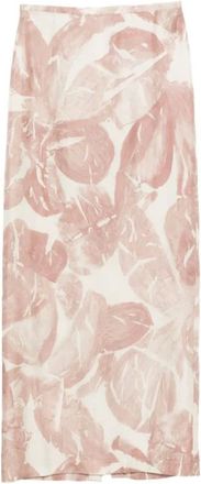 Alysi Femme, Jupes, Rose, Taille: 38 FR Midi Skirt