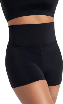 Capezio Damen Hoher Taille Shorts, Schwarz, Groß