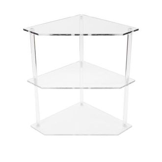 CHICIRIS Jectse Table Dappoint dangle en Acrylique &agrave; 3 Couches, Table Dappoint Peu Encombrante pour Salon, Chambre &agrave; Coucher, Mat&eacute;riau Transparent, Facile &agrave; Ne