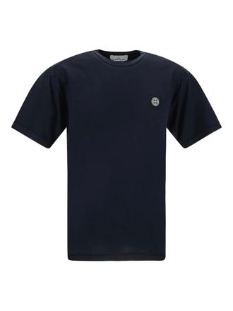 Stone Island t-shirt à patch logo - Noir
