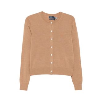 Ralph Lauren Femme, Pulls, Brun, Taille: 38 FR Pull Ras du Cou