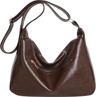 Generic Sacs &agrave; bandouli&egrave;re en cuir PU, sac &agrave; bandouli&egrave;re tendance pour femmes, Shopping (caf&eacute;) (caf&eacute;)