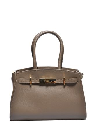 Anna Luchini Beige Rindsledertasche