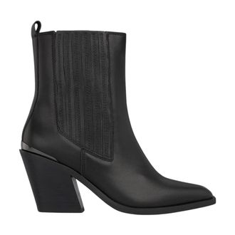 Alma En Pena Metallischer Absatz-Stiefelette - - Shoes - Damen - Schwarzk - 38 EU