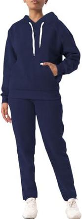 Generic Jogging Femme Ensemble, Survet&ecirc;ment 2 Pi&egrave;ces Manches Longues Tenue Chaude Sweats &agrave; Capuche et Pantalons Sportswear pour Jogging Sports Suit D&eacute;contract