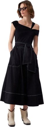 Liu Jo Midikleid ABITO JERSEY - Kleid Damen - Midikleid - Jersey - schwarzes Kleid