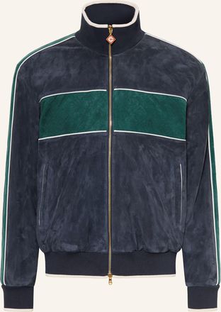 Casablanca Lederblouson blau