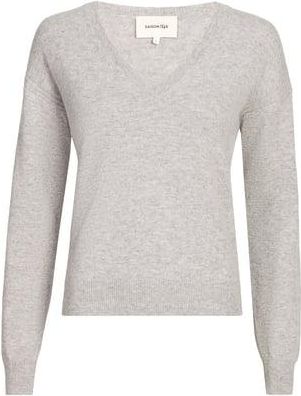 Saison 1865 Sevene Pull Sevene Round Round Col für Kaschmir - Grau