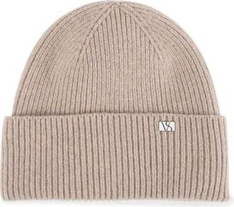 Varsity Bonnet &agrave; revers en laine et cachemire