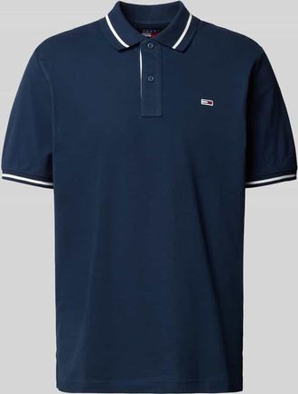 Tommy Jeans Regular Fit Poloshirt mit Logo-Stitching