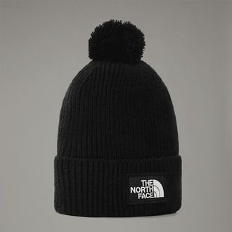 The North Face Tnf Logo Box Beanie Mit Bommel Tnf Black Größe Einheitsgröße male