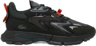 Lacoste Chaussures de course NeoTech L003 pour homme, noir/orange, 40.5 EU