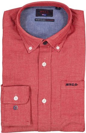 N.Z.A. Herren Hemd rot Baumwoll-Stretch