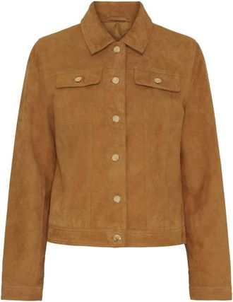 BTF-CPH Wildleder-Denimjacke - - Jackets - Damen - Braun - XL
