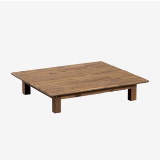 Sklum Sklum - Rechteckiger Gartencouchtisch 85x75 cm aus Akazienholz Brina Akazie Braun